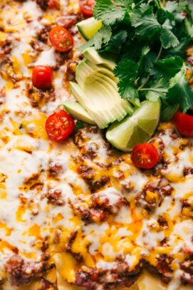 Taco Lasagna {SO much flavor!} - Chelsea's Messy Apron