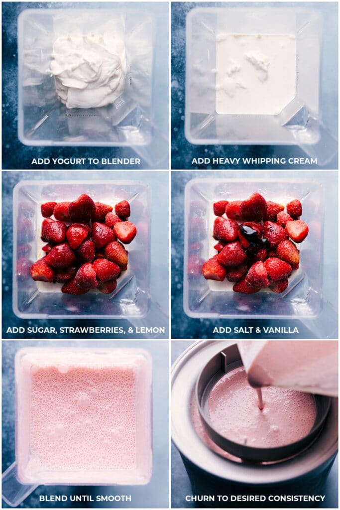 Strawberry Frozen Yogurt - Chelsea's Messy Apron