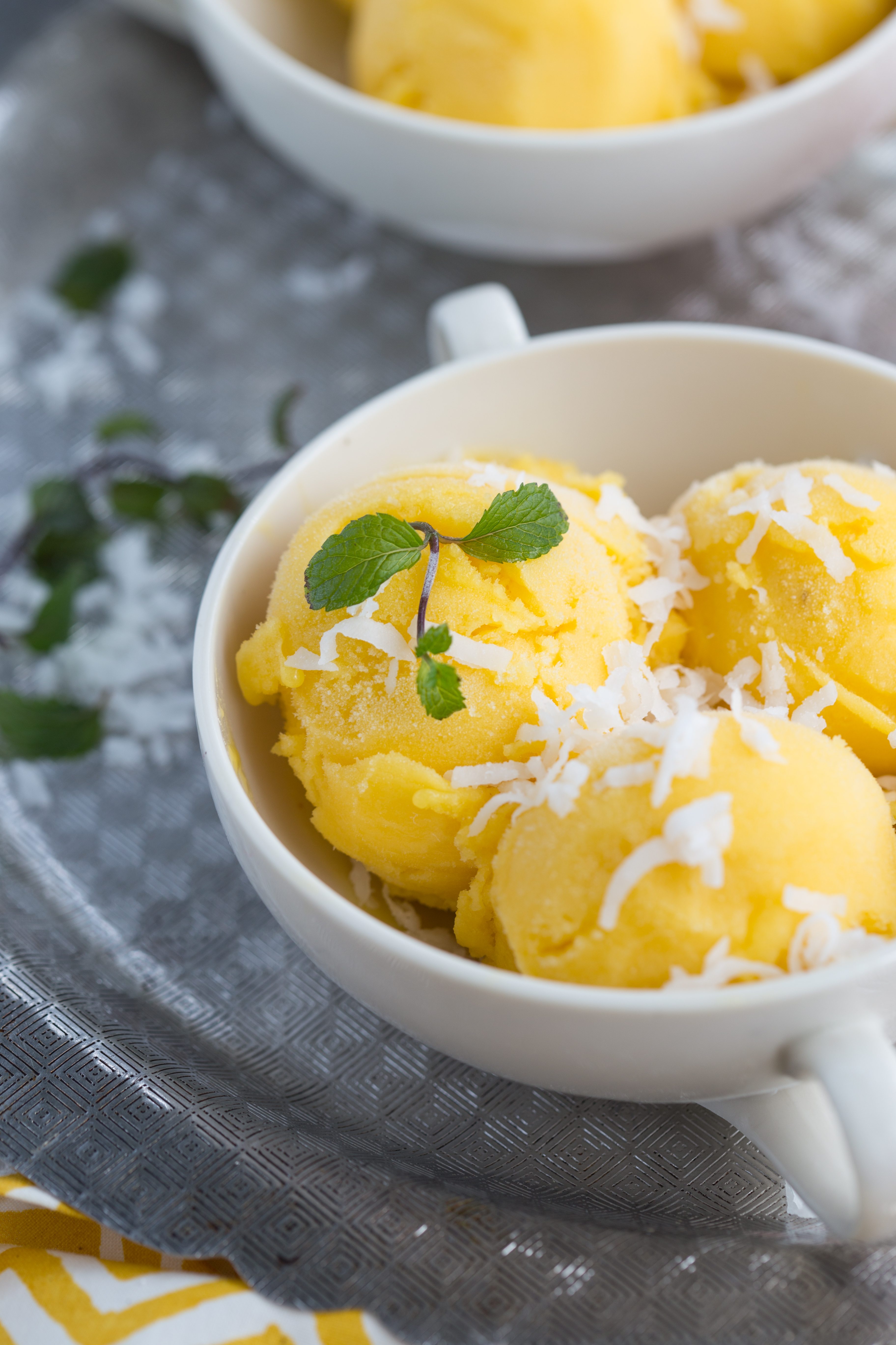 Coconut Mango-Pineapple Sorbet - Chelsea's Messy Apron
