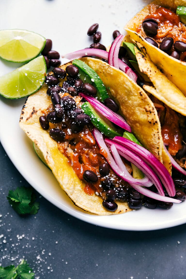 Chipotle Chicken Tacos (Crockpot!) - Chelsea's Messy Apron