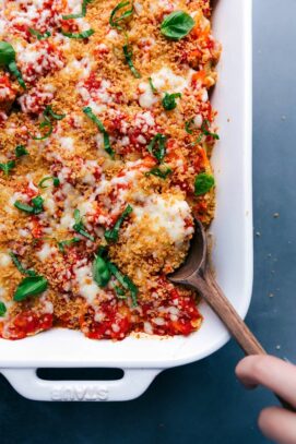 Chicken Parm Stuffed Shells - Chelsea's Messy Apron