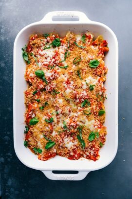 Chicken Parm Stuffed Shells - Chelsea's Messy Apron
