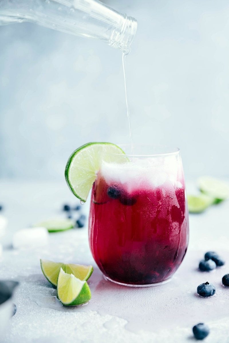 Frosted Lime-Berry Spritzer - Chelsea's Messy Apron