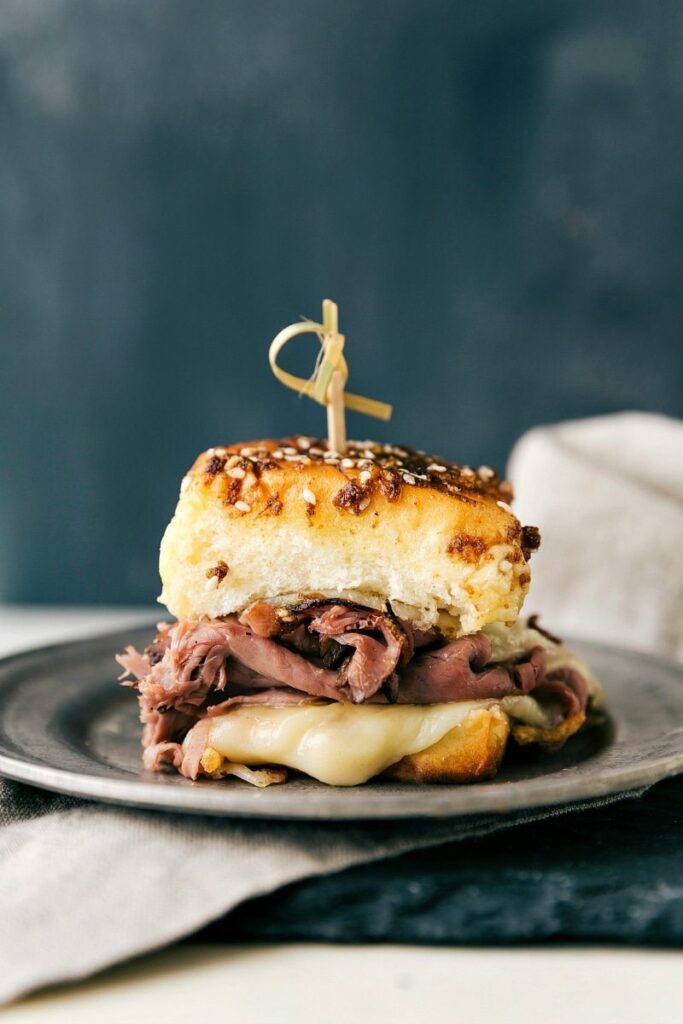 Easy French Dip Sliders - Chelsea's Messy Apron