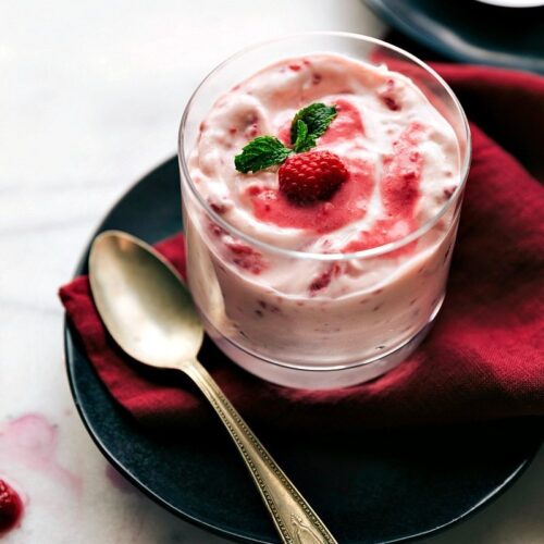 Raspberry Fluff (4 Ingredients!) - Chelsea's Messy Apron