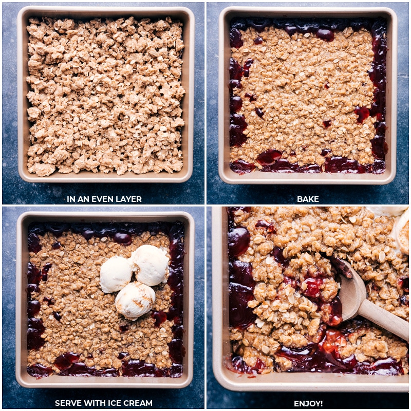 Cherry Crisp (EASY & QUICK!) - Chelsea's Messy Apron