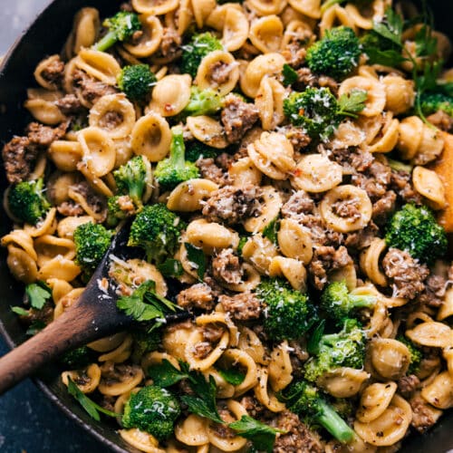 Orecchiette Sausage and Broccoli Pasta