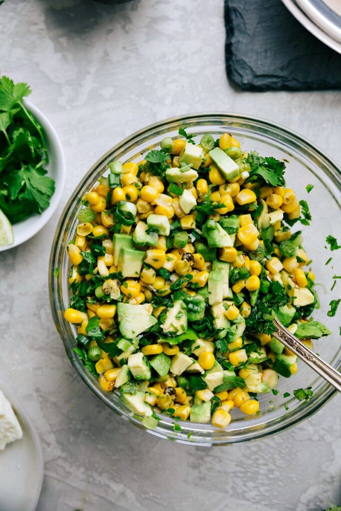 Chicken Tacos {Mexican Street Corn} - Chelsea's Messy Apron