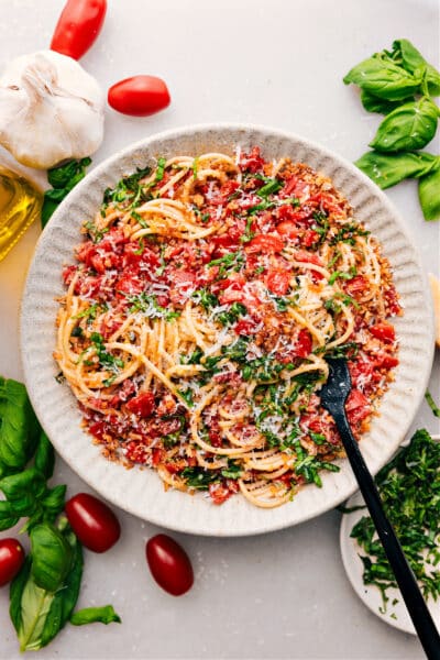 Bruschetta Pasta - Chelsea's Messy Apron