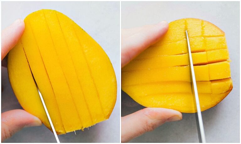 How to Cut a Mango {Step-by-Step Photos} - Chelsea's Messy Apron