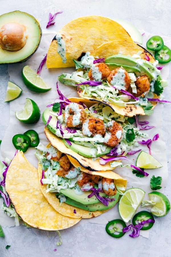 Shrimp Tacos - Chelsea's Messy Apron