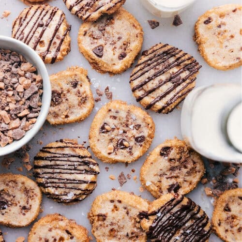 Toffee Shortbread Cookies - Chelsea's Messy Apron