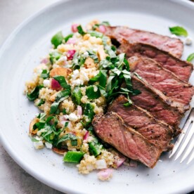 Spring Quinoa Salad {Plus Steak Recipe} - Chelsea's Messy Apron