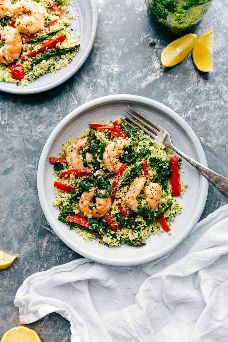 Shrimp Couscous (With Roasted Veggies!) - Chelsea's Messy Apron