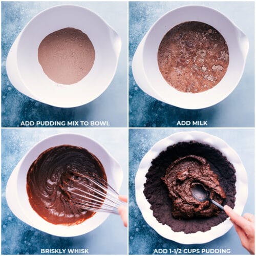 Chocolate Pudding Pie (6 Ingredients!) - Chelsea's Messy Apron