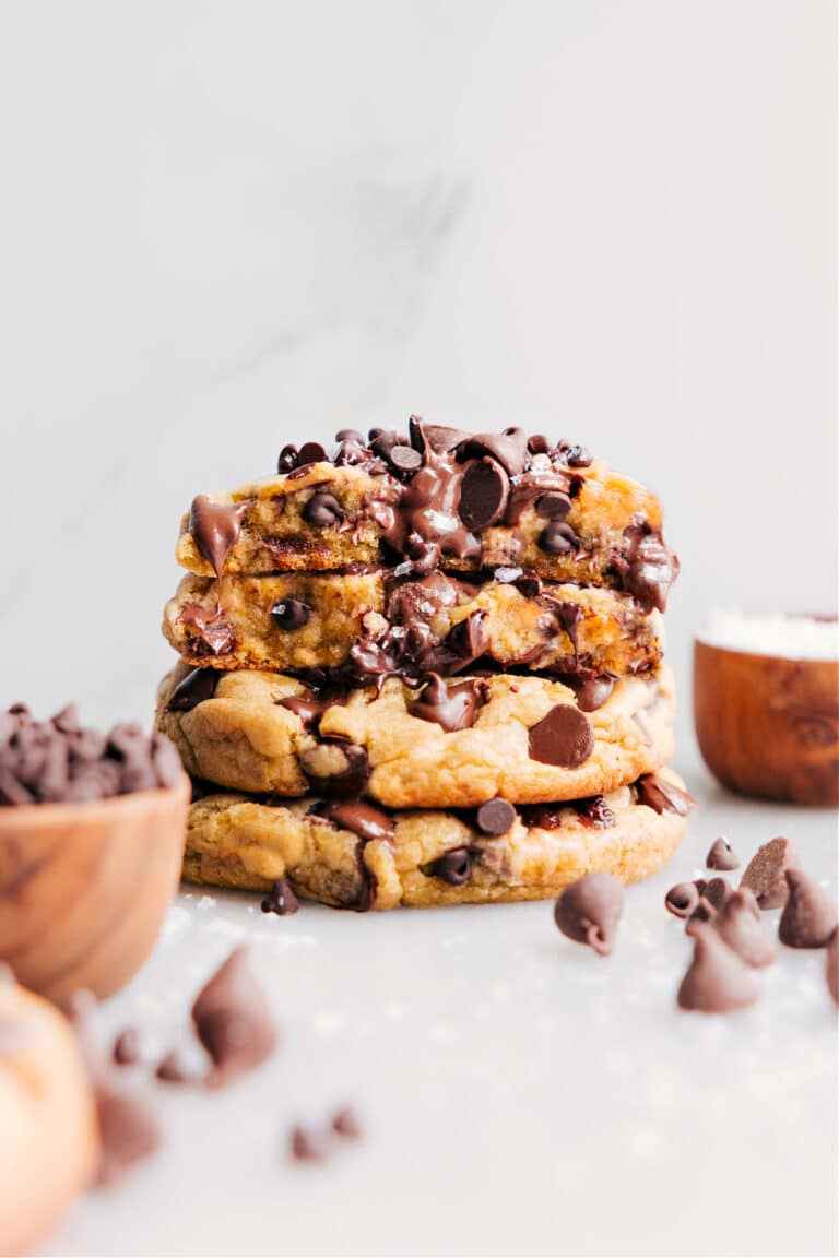Bakery Style Chocolate Chip Cookies - Chelsea's Messy Apron