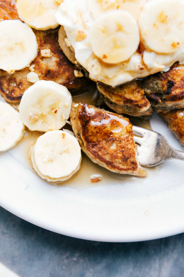 Banana Pancakes {Light & Fluffy!} - Chelsea's Messy Apron