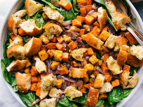 Cooked Vegetable Salad Recipe Roast Beetroot And Parsnip Winter Salad