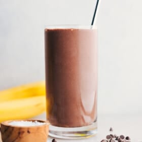 Chocolate Protein Shake - Chelsea's Messy Apron