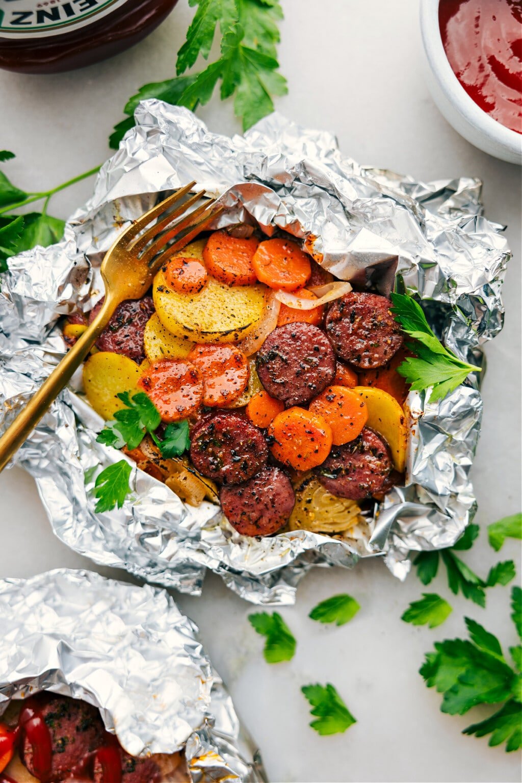 Hobo Foil Packets (With Sausage - NO Dry Beef!) - Chelsea's Messy Apron