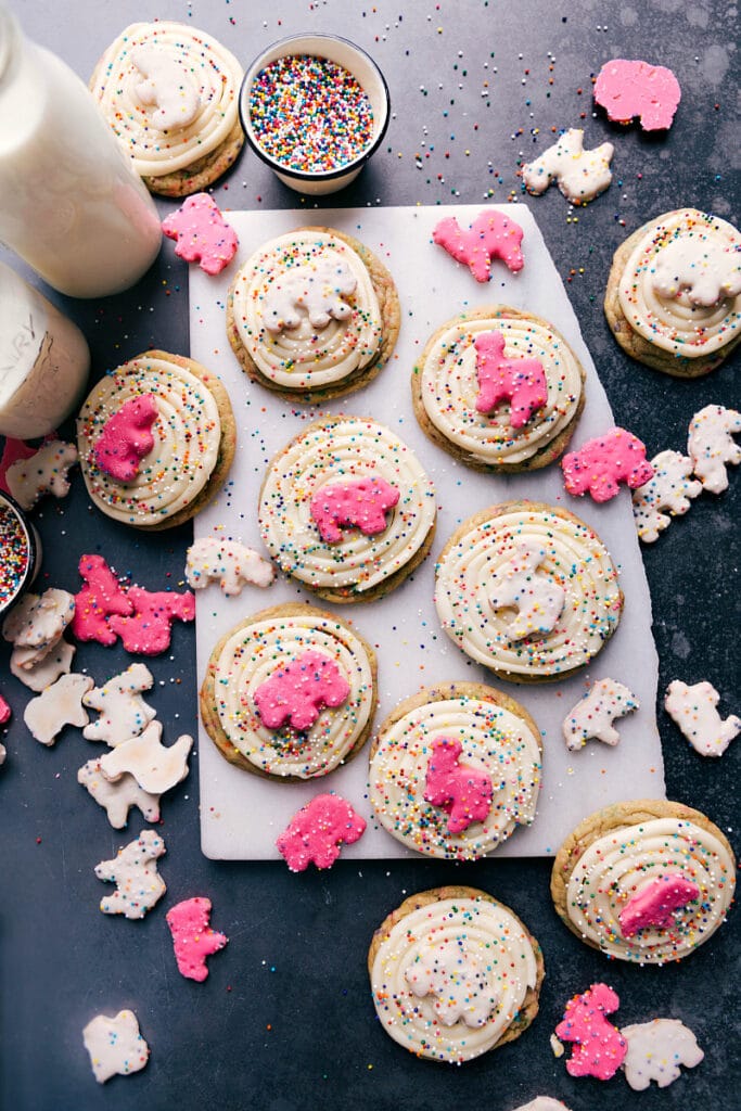 Animal Circus Cookies (Bakery-Style!) - Chelsea's Messy Apron