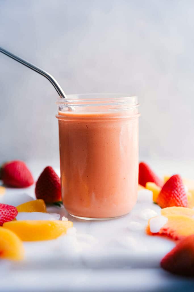 Peach Smoothie (Loaded with Flavor!) - Chelsea's Messy Apron