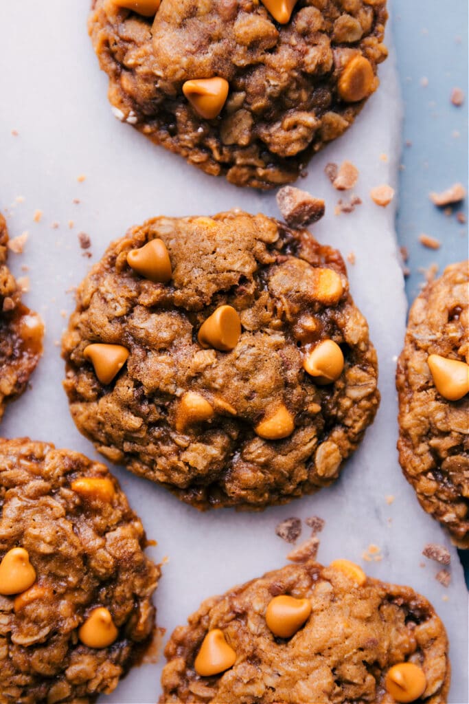 Oatmeal Scotchies (With TOFFEE!) - Chelsea's Messy Apron
