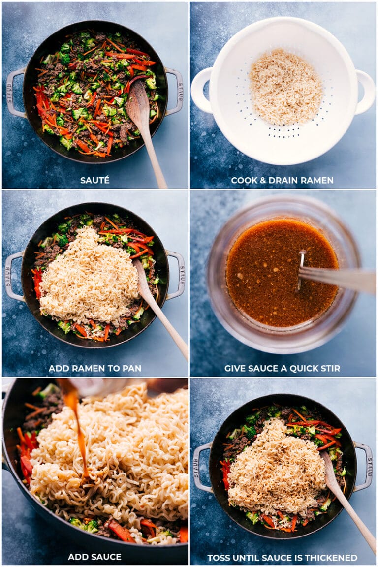 Ground Beef Ramen (BEST Stir-Fry Sauce!) - Chelsea's Messy Apron