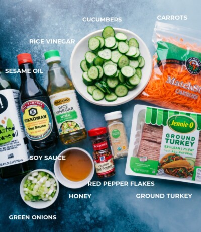 Korean Ground Turkey (Quick Pickled Veggies!) - Chelsea's Messy Apron