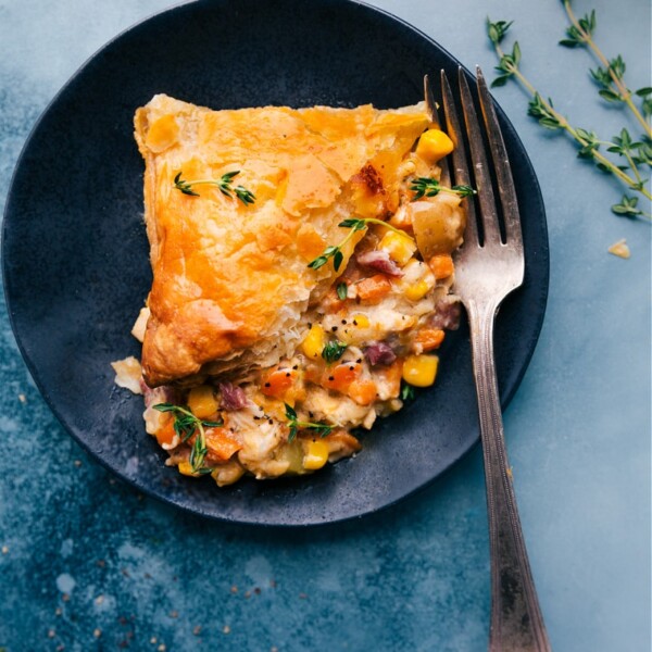 Corn Chowder Pot Pie (QUICK & Easy Recipe!) - Chelsea's Messy Apron