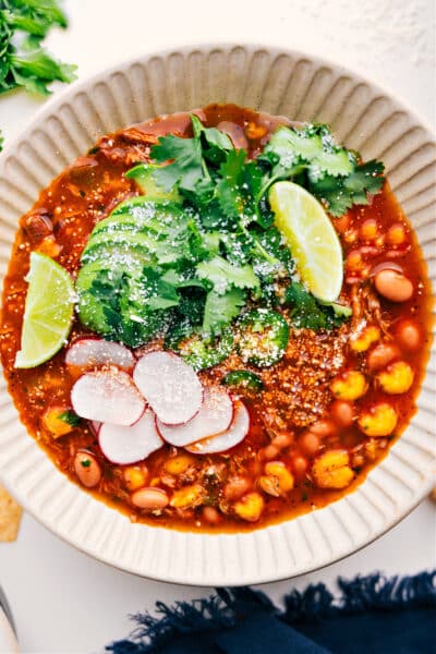 Pozole Recipe (Ready In 30 Minutes!) - Chelsea's Messy Apron
