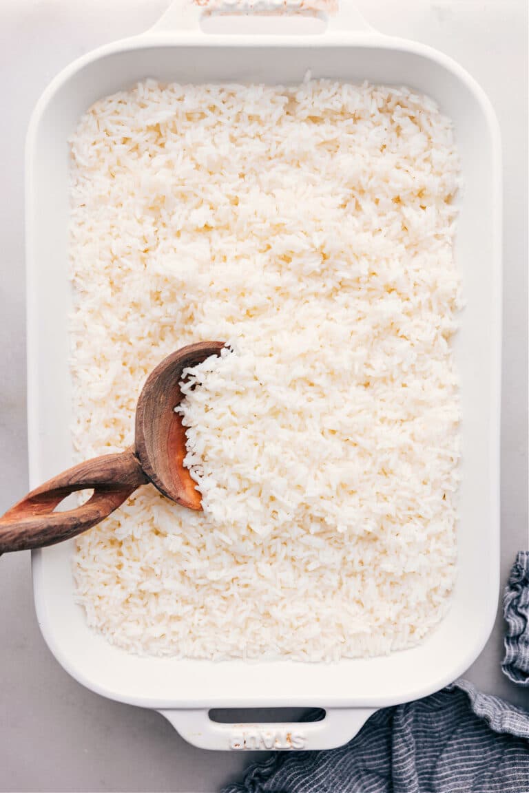 How To Make White Rice (Baked!) THE BEST METHOD! - Chelsea's Messy Apron