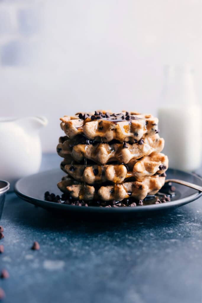 Chocolate Chip Waffles - Chelsea's Messy Apron