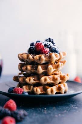 Healthy Waffle Recipe - Chelsea's Messy Apron