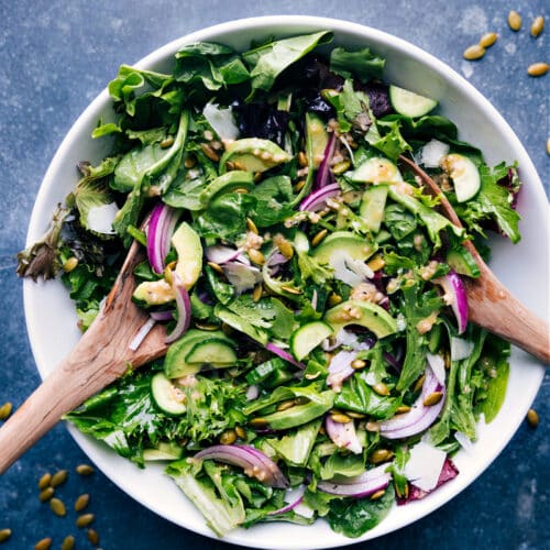 Our Favorite Everyday Salad Recipe - Chelsea's Messy Apron