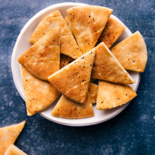 Pita Chips (Air Fry or Bake!) - Chelsea's Messy Apron