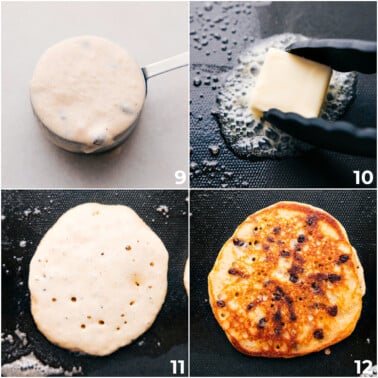 Chocolate Chip Pancake Recipe - Chelsea's Messy Apron