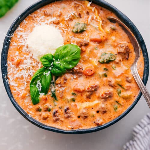 The Very Best Lasagna Soup Recipe - Chelsea's Messy Apron