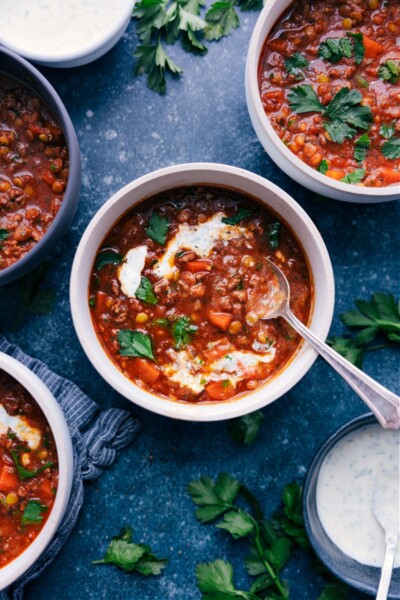 Beef Lentil Soup - Chelsea's Messy Apron