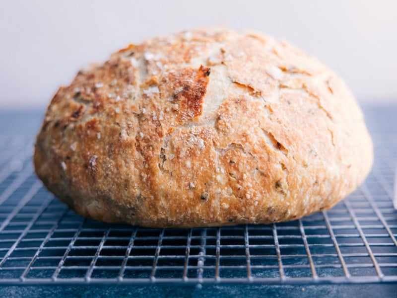 Herb Bread (No Knead!) - Chelsea's Messy Apron
