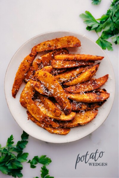 Potato Wedges Recipe - Chelsea's Messy Apron