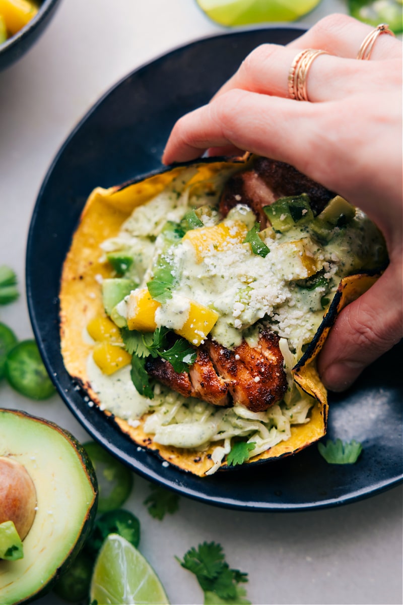Salmon Tacos - Chelsea's Messy Apron