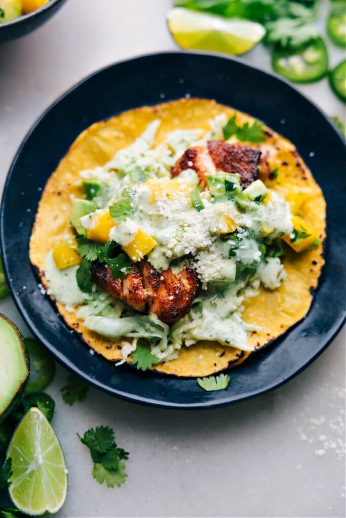 Salmon Tacos - Chelsea's Messy Apron