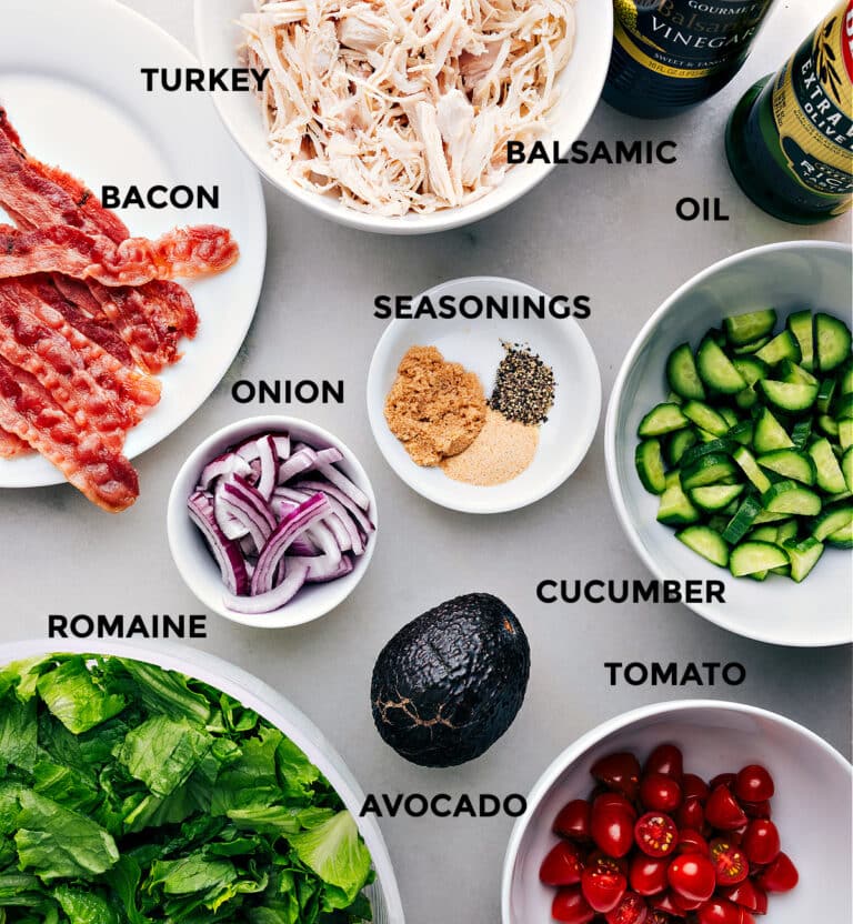 Turkey Bacon Avocado Salad - Chelsea's Messy Apron