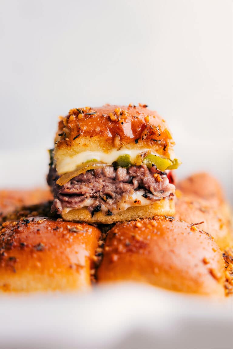 Philly Cheesesteak Sliders - Chelsea's Messy Apron