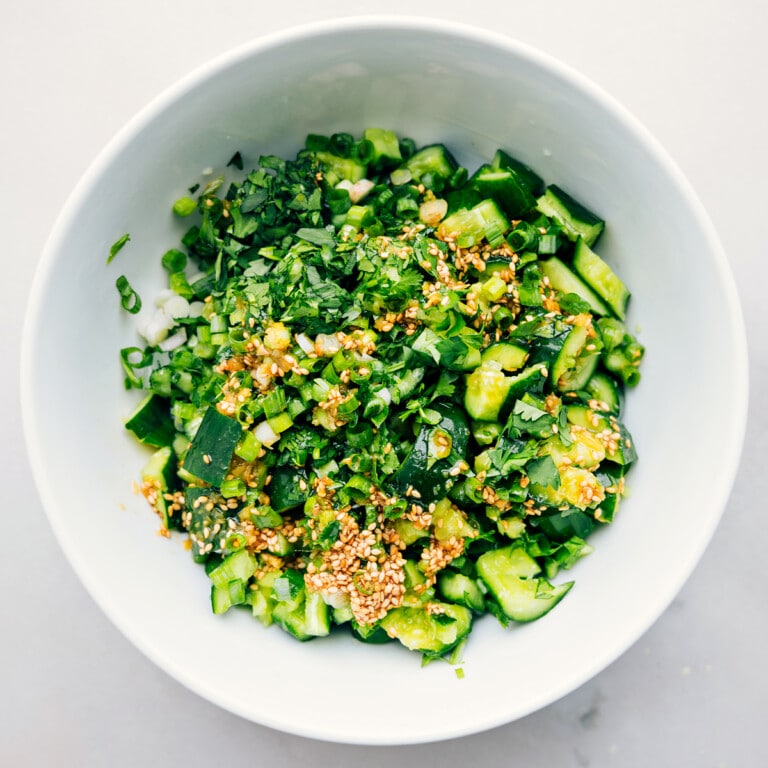 Smashed Cucumber Salad - Chelsea's Messy Apron