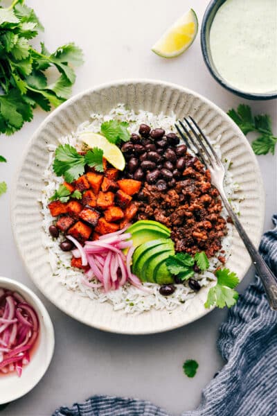 Beef Burrito Bowl Recipe - Chelsea's Messy Apron