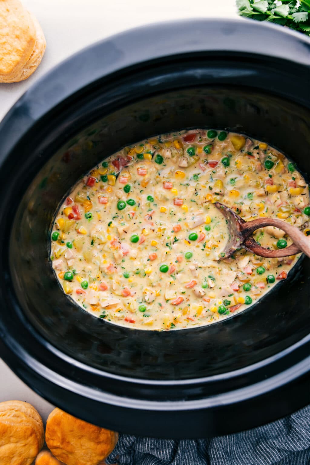 Crockpot Chicken Pot Pie - Chelsea's Messy Apron