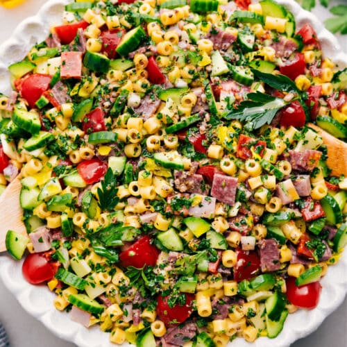 Italian Grinder Pasta Salad - Chelsea's Messy Apron