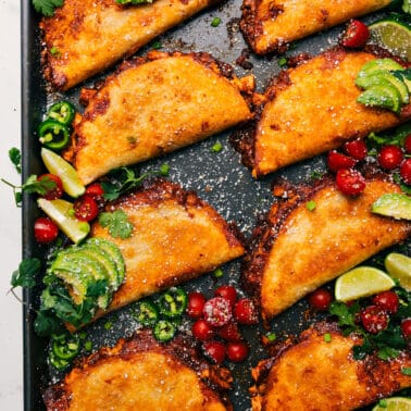 Crispy Chicken Tacos - Chelsea's Messy Apron